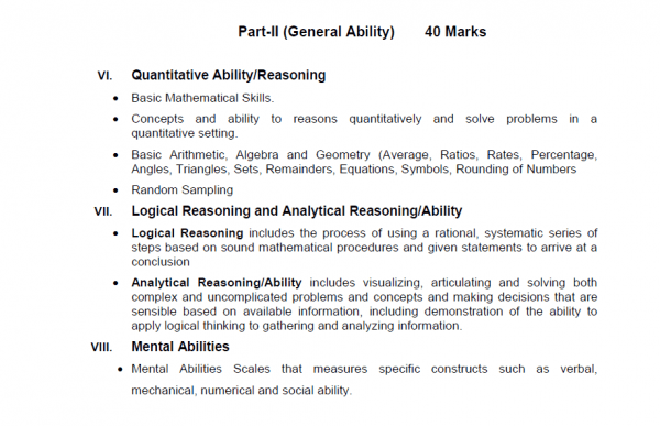 General Science And Ability Css Syllabus Css Online